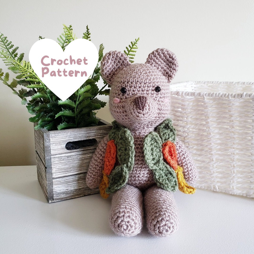 CROCHET PATTERN Aspen the Bear Amigurumi - Etsy