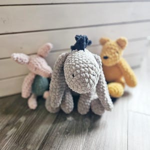 Classic Vintage Style Eeyore Amigurumi Crochet Pattern, English PDF ...