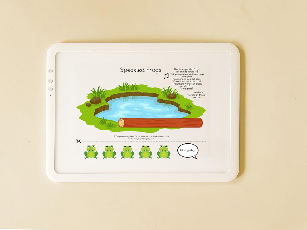 Speckled Frogs Light Box Sheet - Etsy
