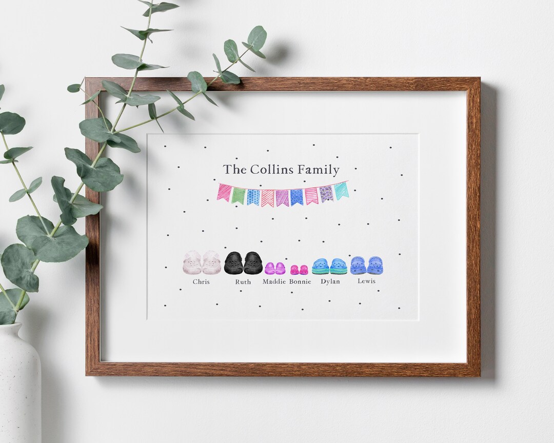 Family Clogs Print Clogs Family Family Croc Print - Etsy