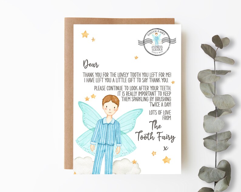 Downloadable Tooth Fairy Certificate | Tooth Fairy Card | Tooth Fairy ...