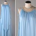 Vintage 1970s Sky Goddess Macrame Halter Maxi Dress - SIZE XS to S ...