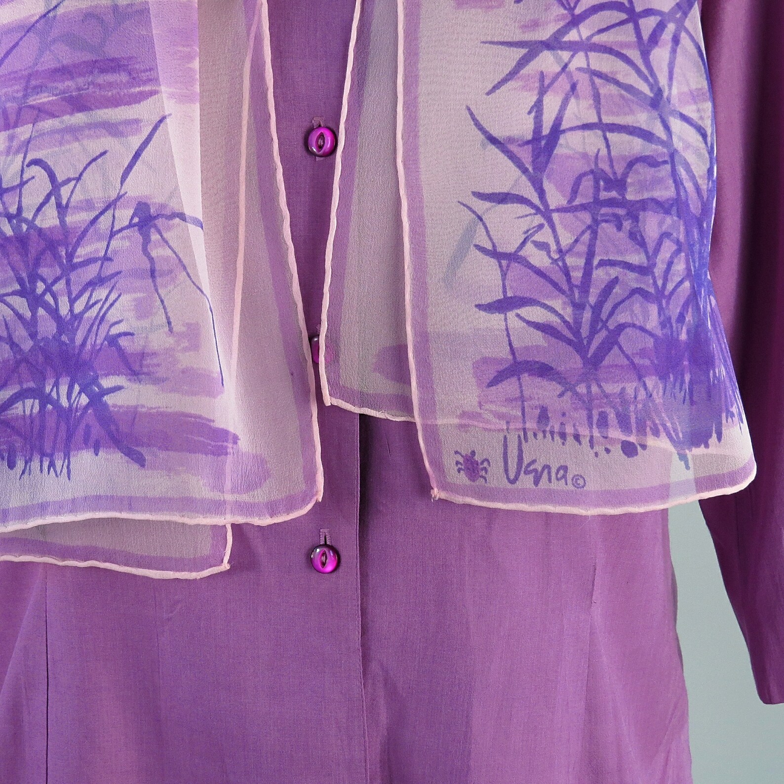 Vintage 1960s VERA Marsh Print Chiffon Scarf - Ladybug Era SIGNED Vera ...