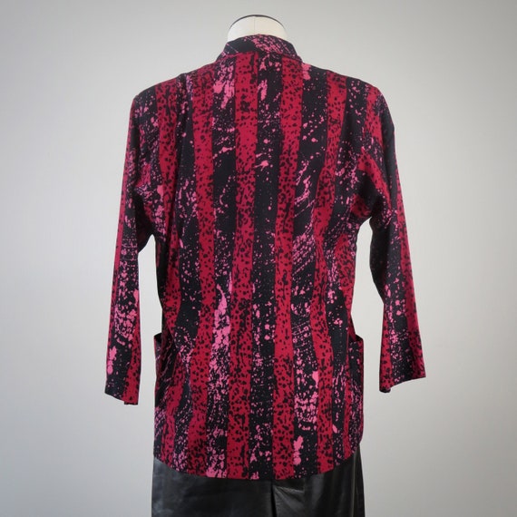 Vintage 1980s New Wave Graffiti Print Blazer - SIZE M… - Gem