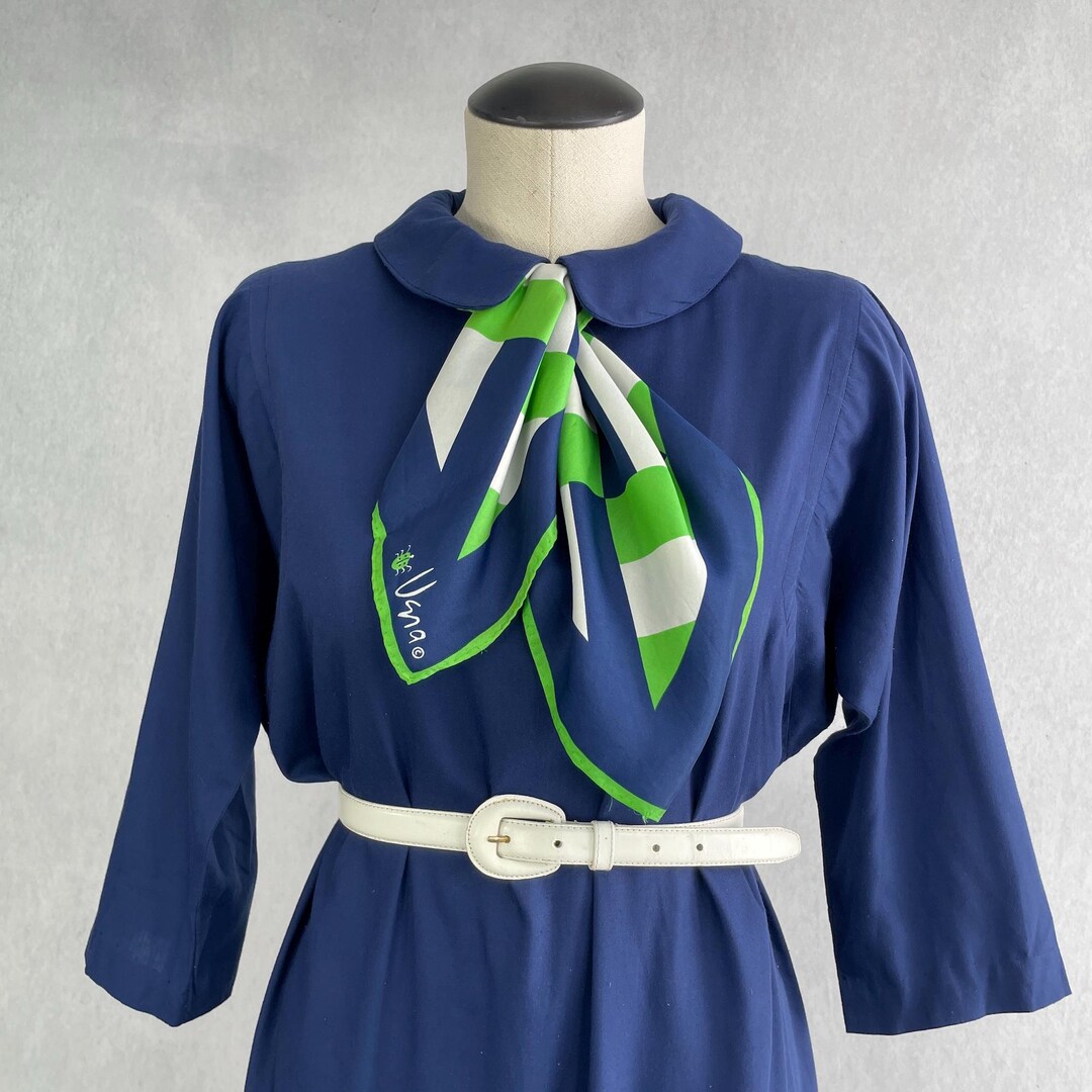 Vintage 1960s Vera Ladybug Mod Print Silk Scarf - 60s 70s Silk Twill ...
