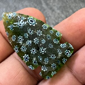 Green and Blue Arrowhead Flower Pattern - Etsy