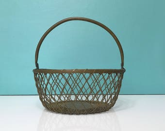 Brass basket | Etsy
