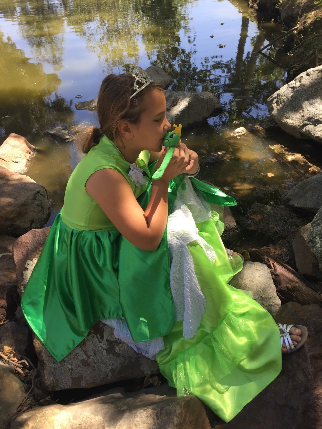 Children’s Green Princess and the Frog, Floor Length - Etsy