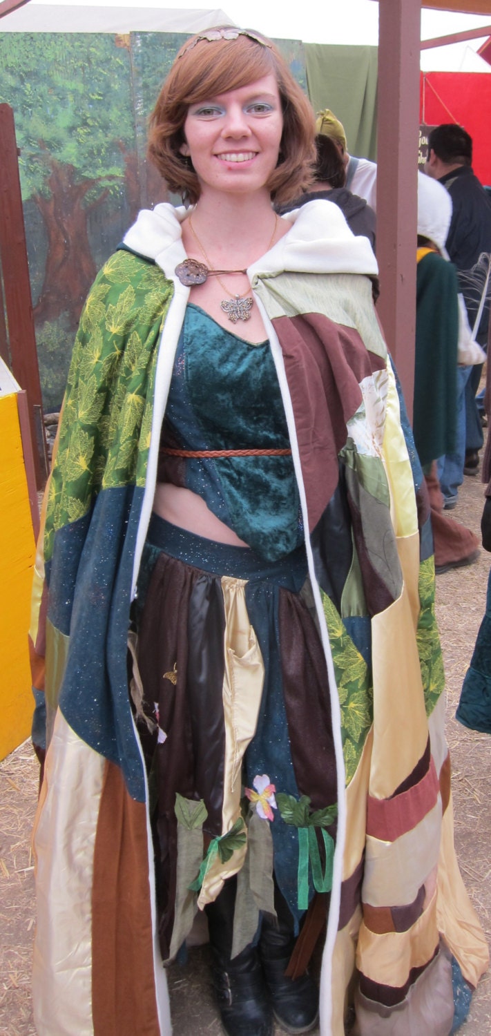 Fairy Forest Cloak, Fully Lined Greens and Browns - Etsy