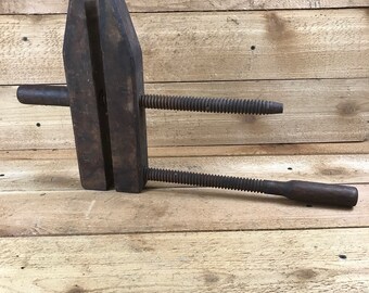 Antique wood clamp | Etsy