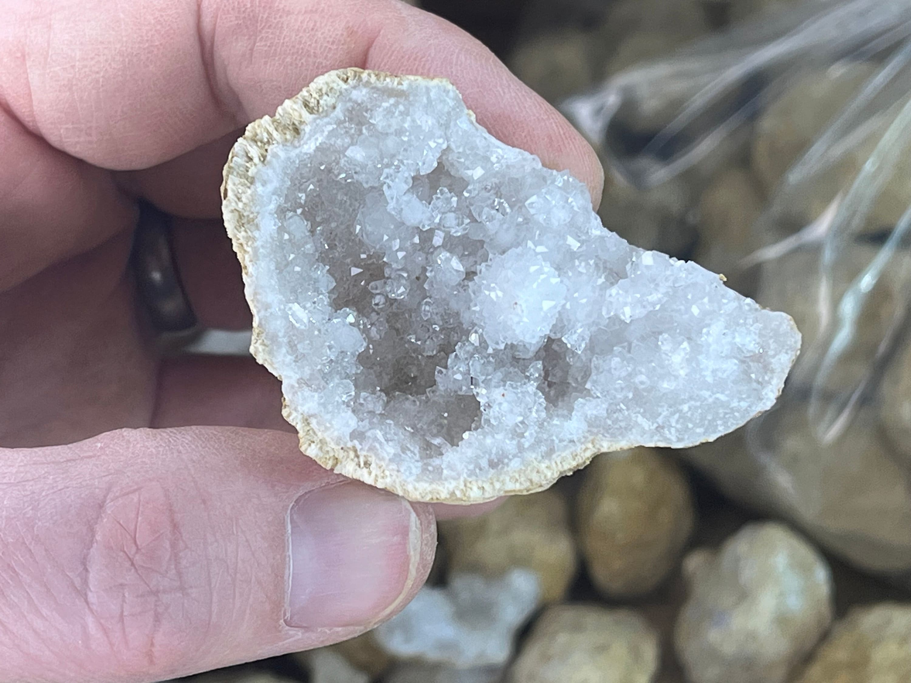 100 Bulk Pack Small Whole Moroccan Quartz Crystal Geode - Wedding Craft ...