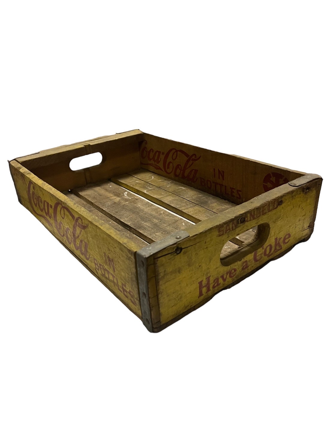 Vintage Wooden Dr Pepper Crate “have A Coke” - Etsy