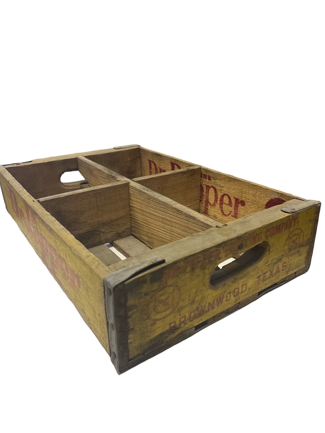 Vintage Wooden Dr Pepper Crate Brownwood, Texas - Etsy