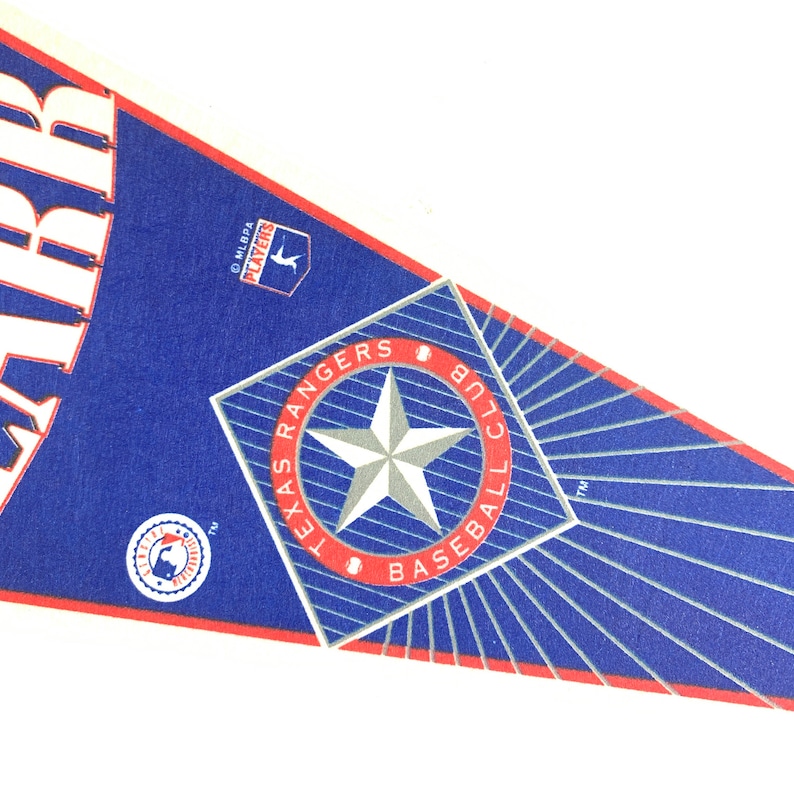 Vintage Texas Rangers Clark Will the Thrill Flag Pennant - Etsy