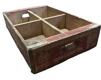 RARE Vintage Wooden Dr. Pepper Crate - Etsy