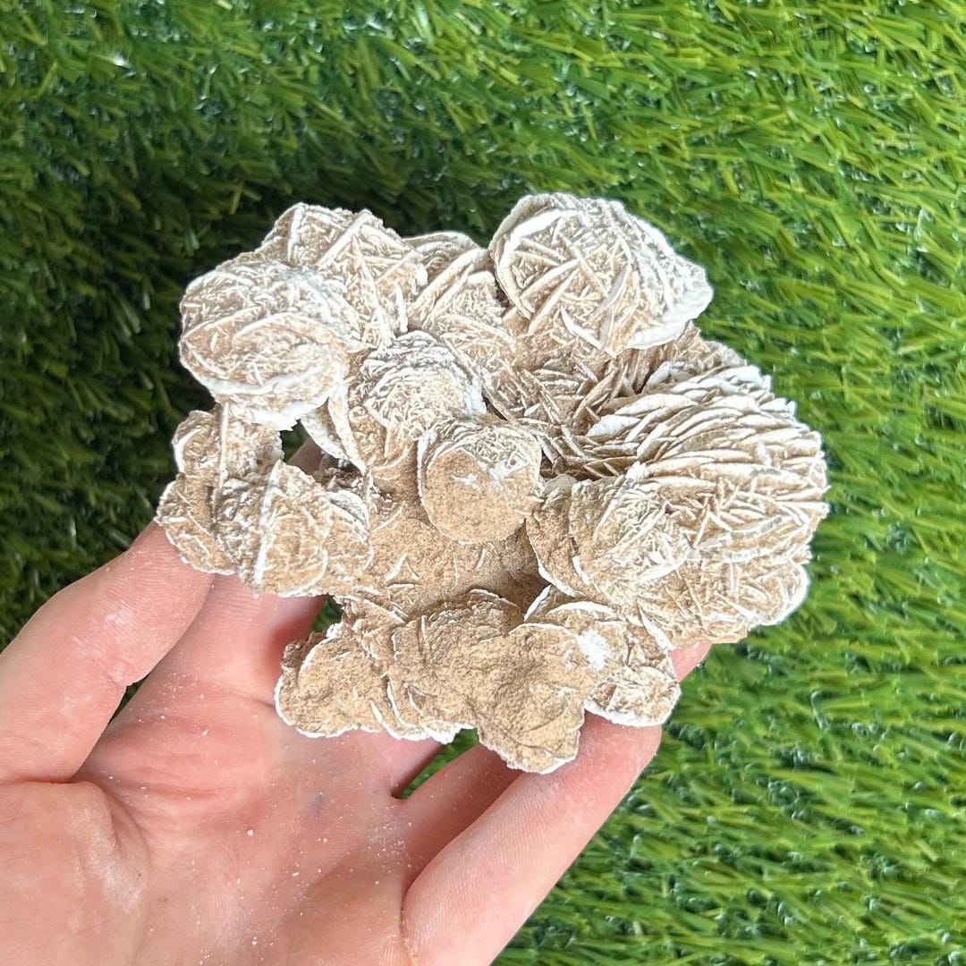 Beautiful Raw Natural Desert Rose Cluster 4.5" 0.76 Lbs | Gypsum Rock ...