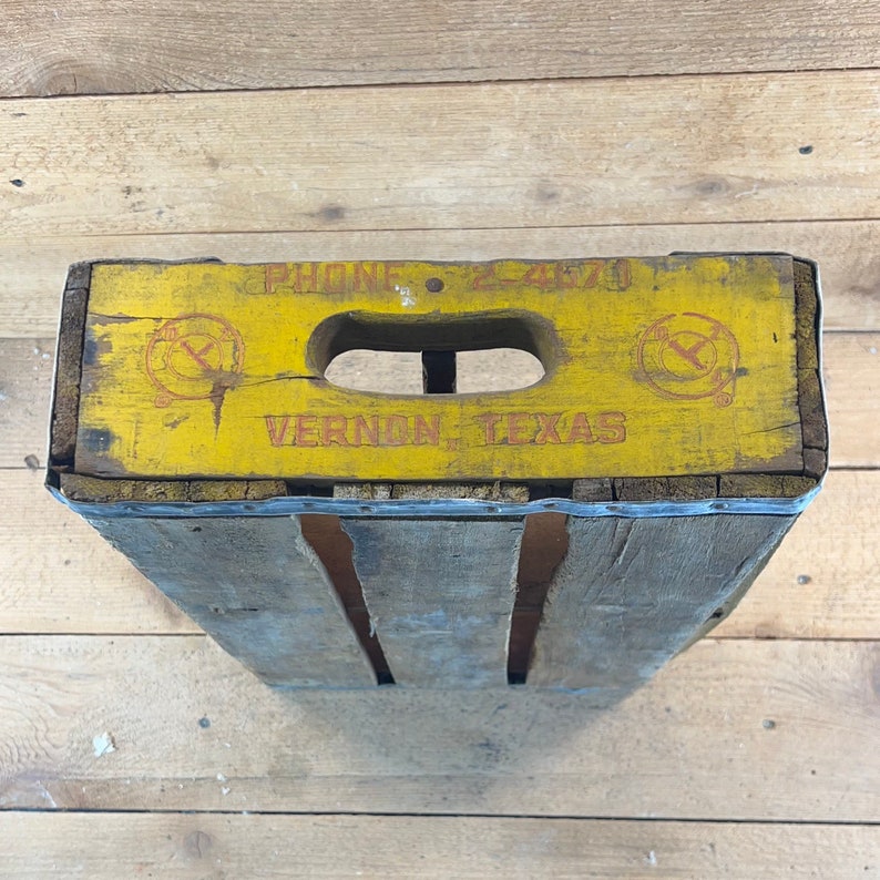 Vintage Wooden Dr. Pepper Crate Vernon Texas - Etsy