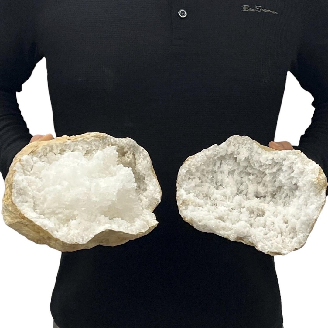 Huge Natural Broken Moroccan Geode Pair Crystals 9.5 12.8 Lbs - Etsy