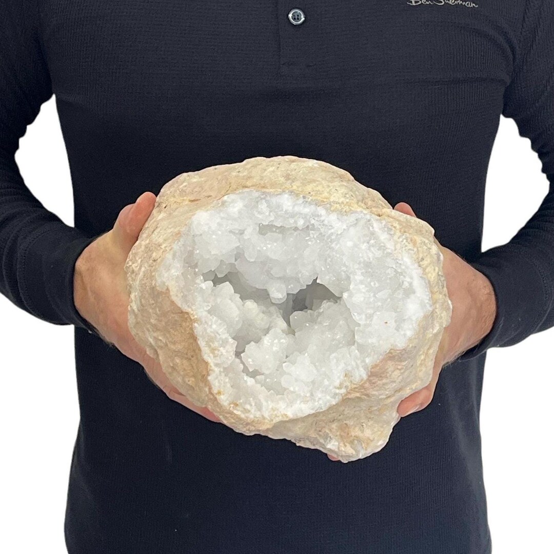 Huge Natural Broken Moroccan Geode White Crystals 8 24.20 Lbs - Etsy