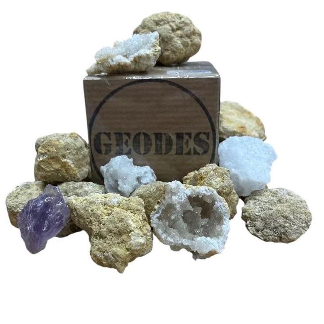 Box of 10 Small Moroccan Break Your Own Quartz Crystal Geodes - Jewelry Size | Party Favor - Etsy