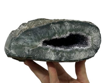 Uruguayan Polished Amethyst Geode 7.5” 7.37 Lbs | Extra Quality ...