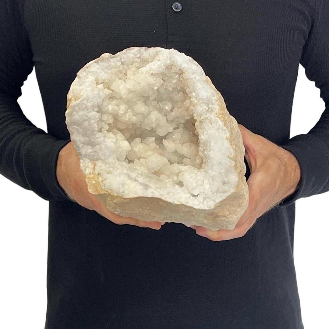 Huge Natural Broken Moroccan Geode White Clear Crystals 8 15.10 Lbs - Etsy