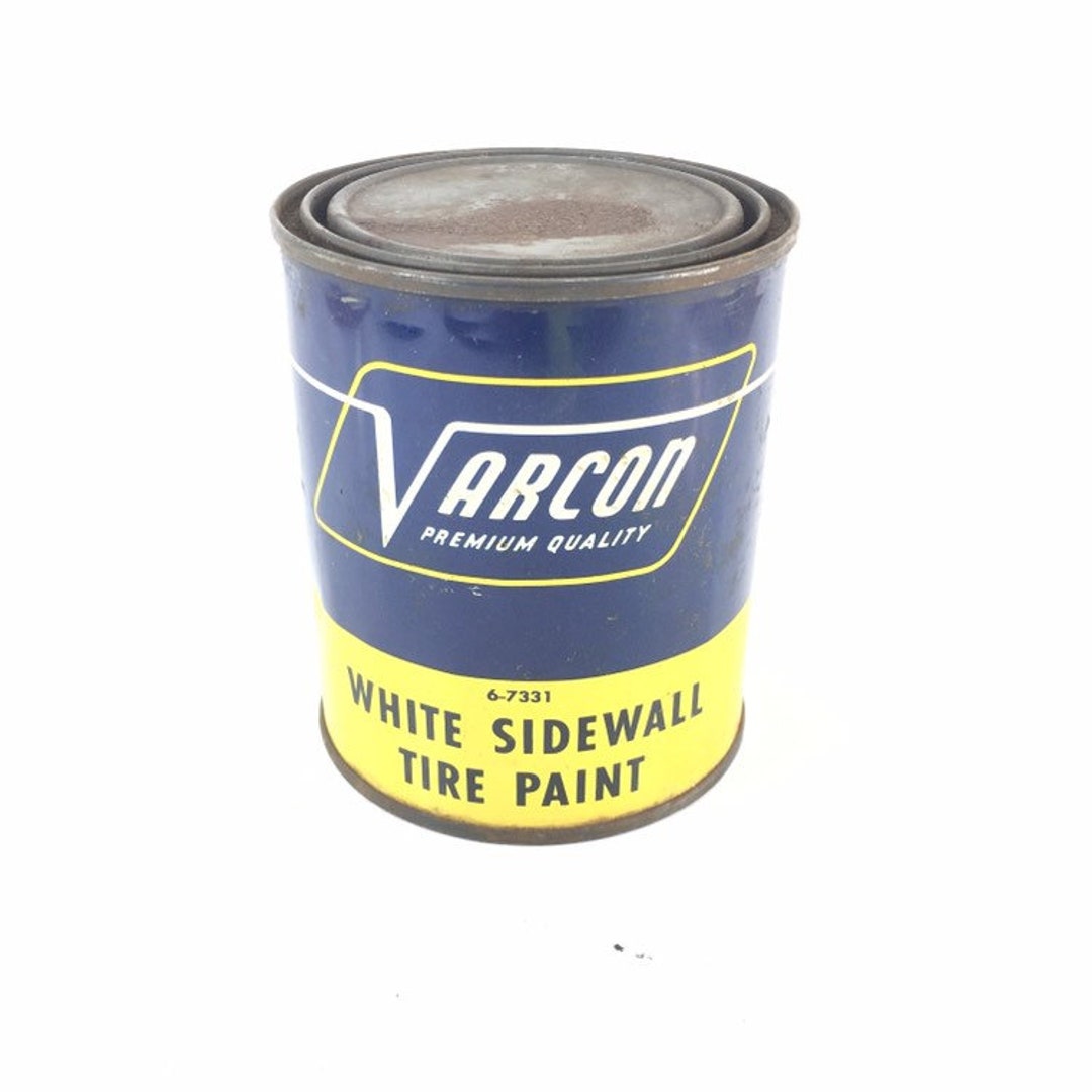 Vintage Varcon Tire Paint Oil Can Metal Tin 1 One Pint - Etsy