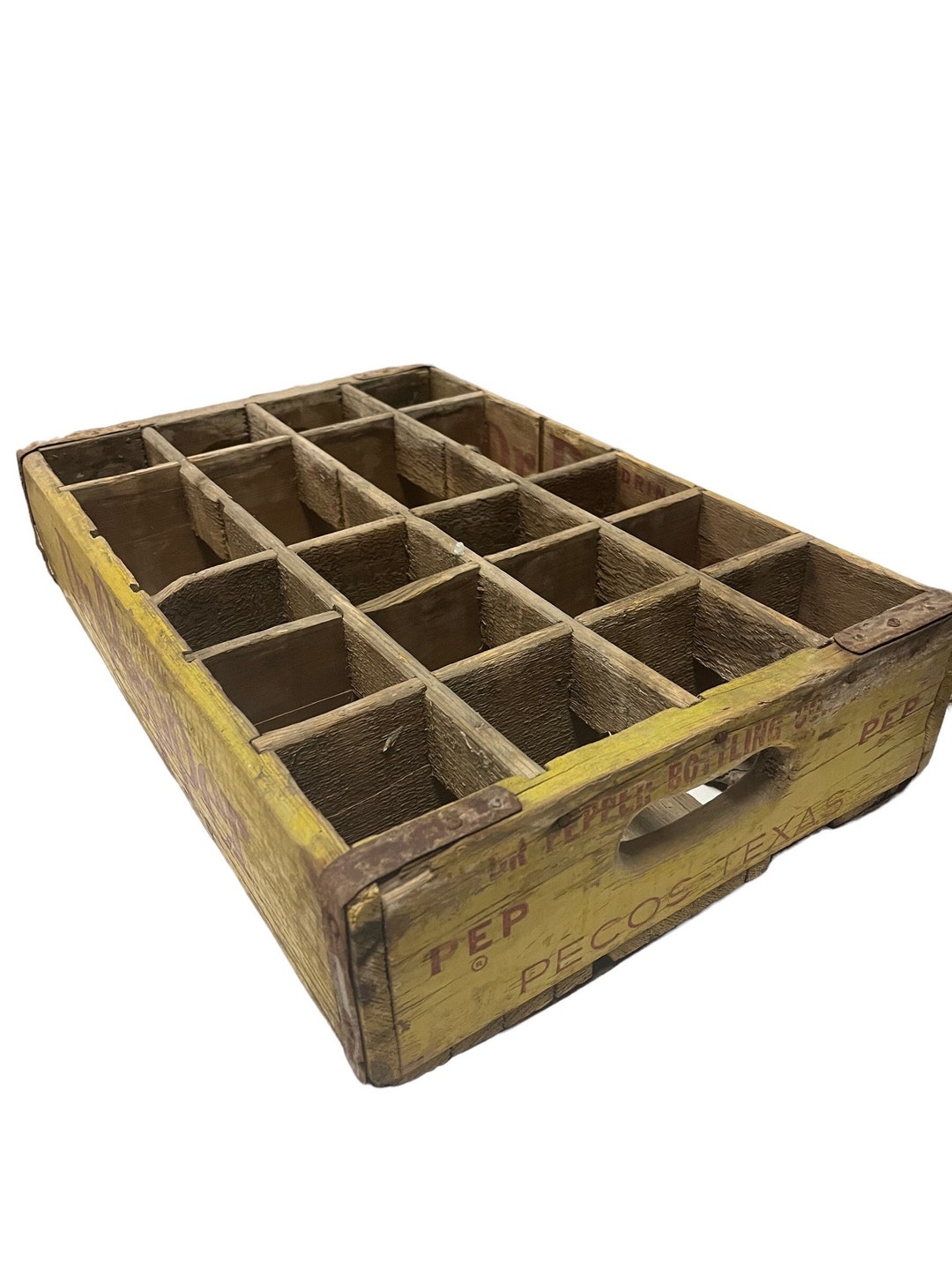 Vintage Wooden Dr Pepper Crate Pecos, Texas - Etsy
