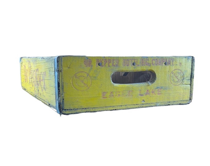Vintage Wooden Dr. Pepper Crate Eagle Lake, Texas - Etsy