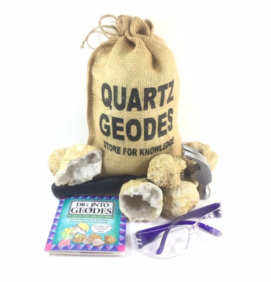 Premium 20 Break Your Own Geodes Whole Crystal Quartz Geodes Gift Set ...