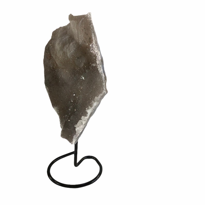 Amethyst Flower Rock on Metal Rod Display Mineral Sculpture - Etsy