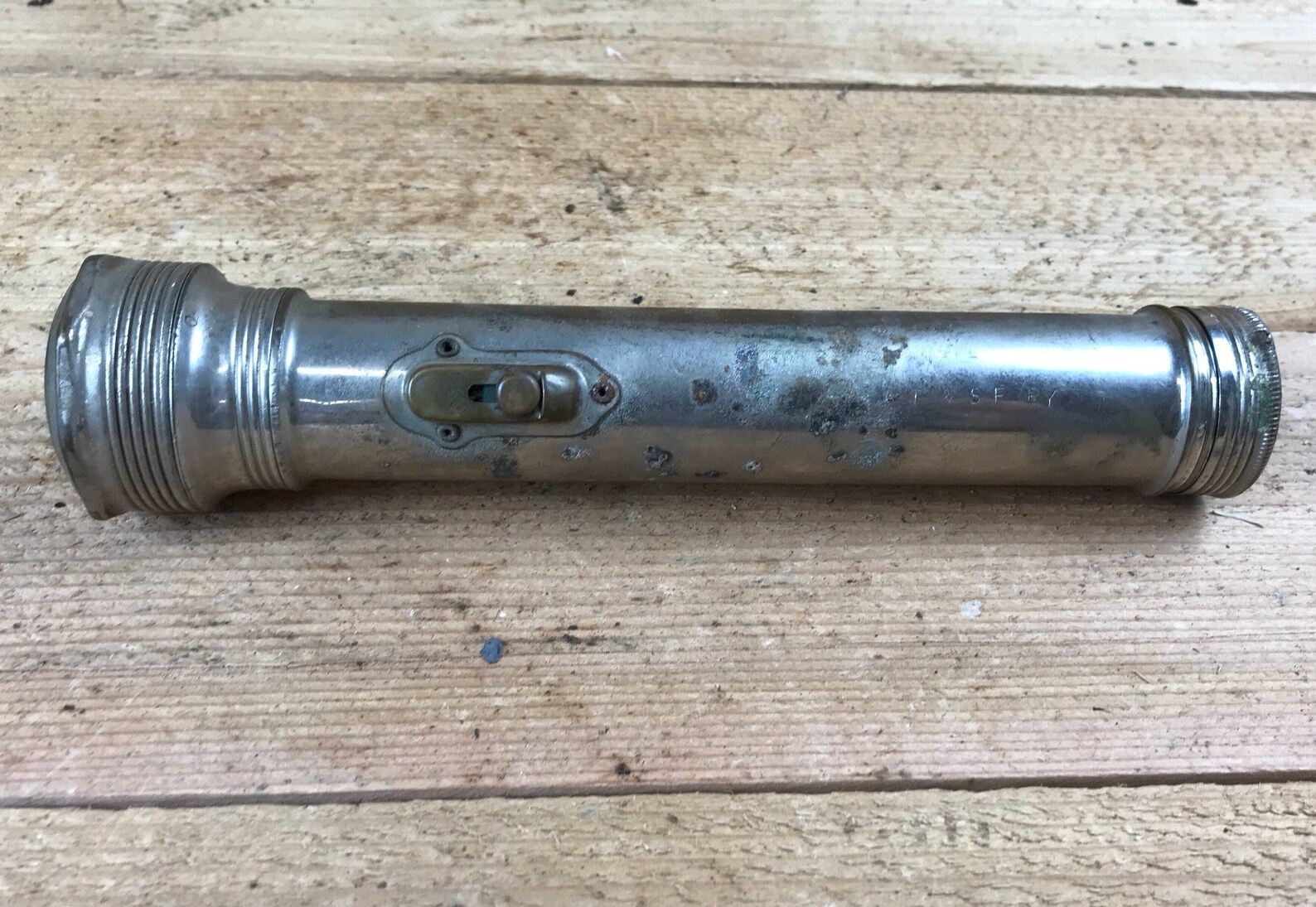 Railroad Metal Flashlight Vintage Antique - Etsy