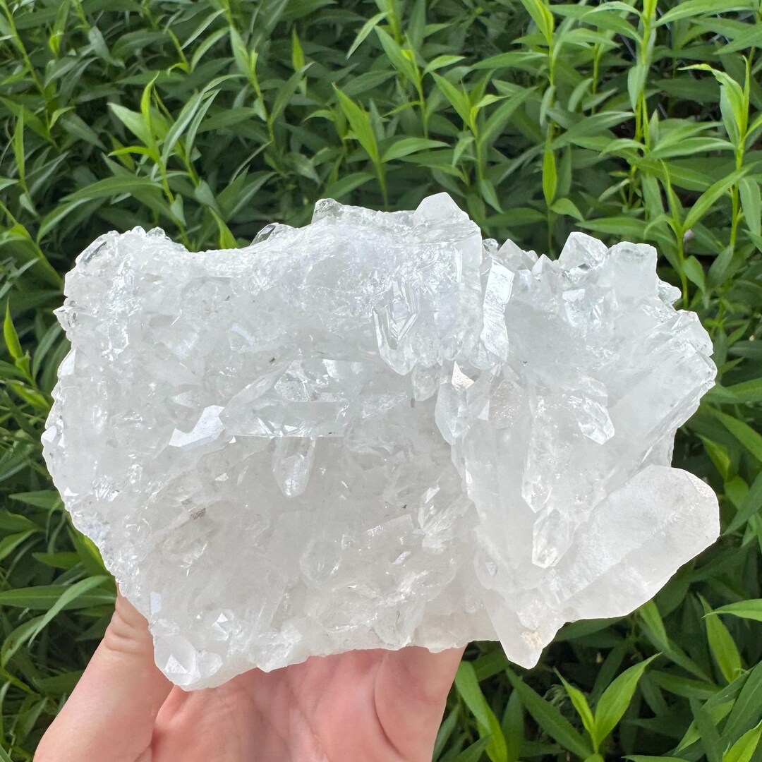 Large Quartz Cluster - Beautiful Crystals 5.5” 2.25 Lbs. - Etsy