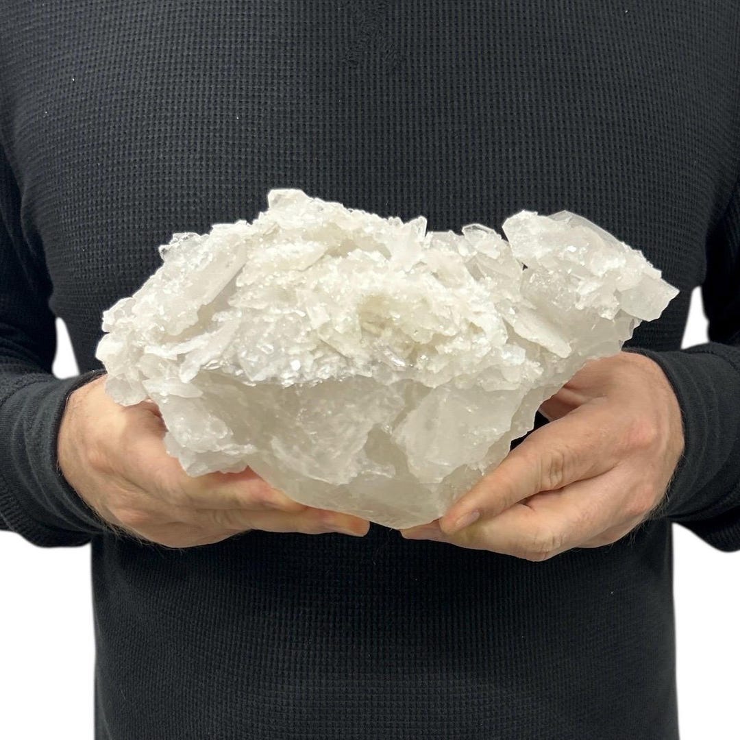 Huge Natural Quartz Cluster - Beautiful Clear Point Crystals 8.75” 5.65 ...