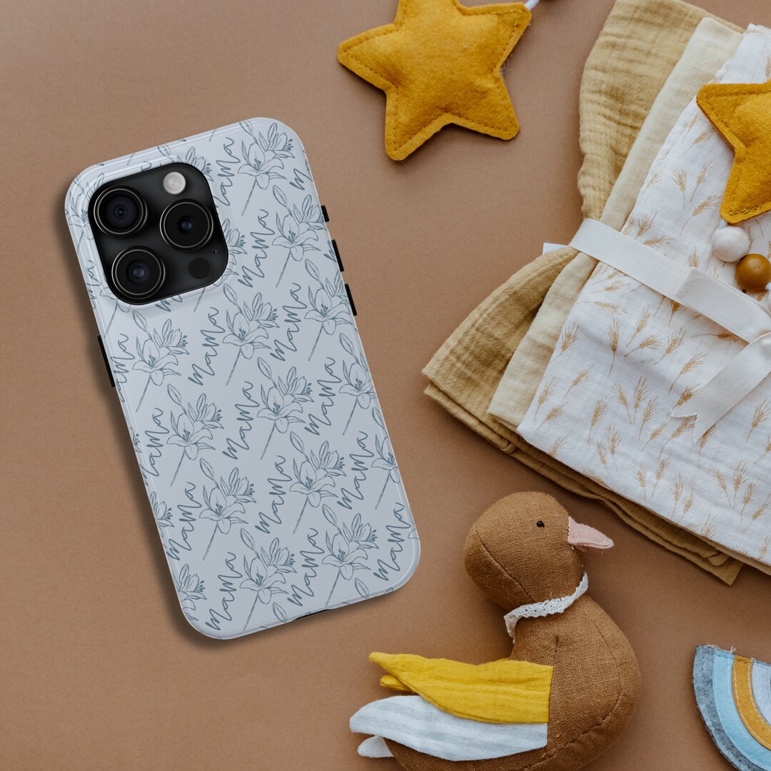 July Birth Flower Water Lily Phone Case New Mama iPhone Case Gift New ...