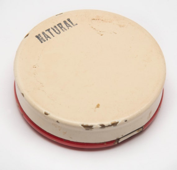 Vintage tin a rouge compact Natural blush/rouge red &… - Gem