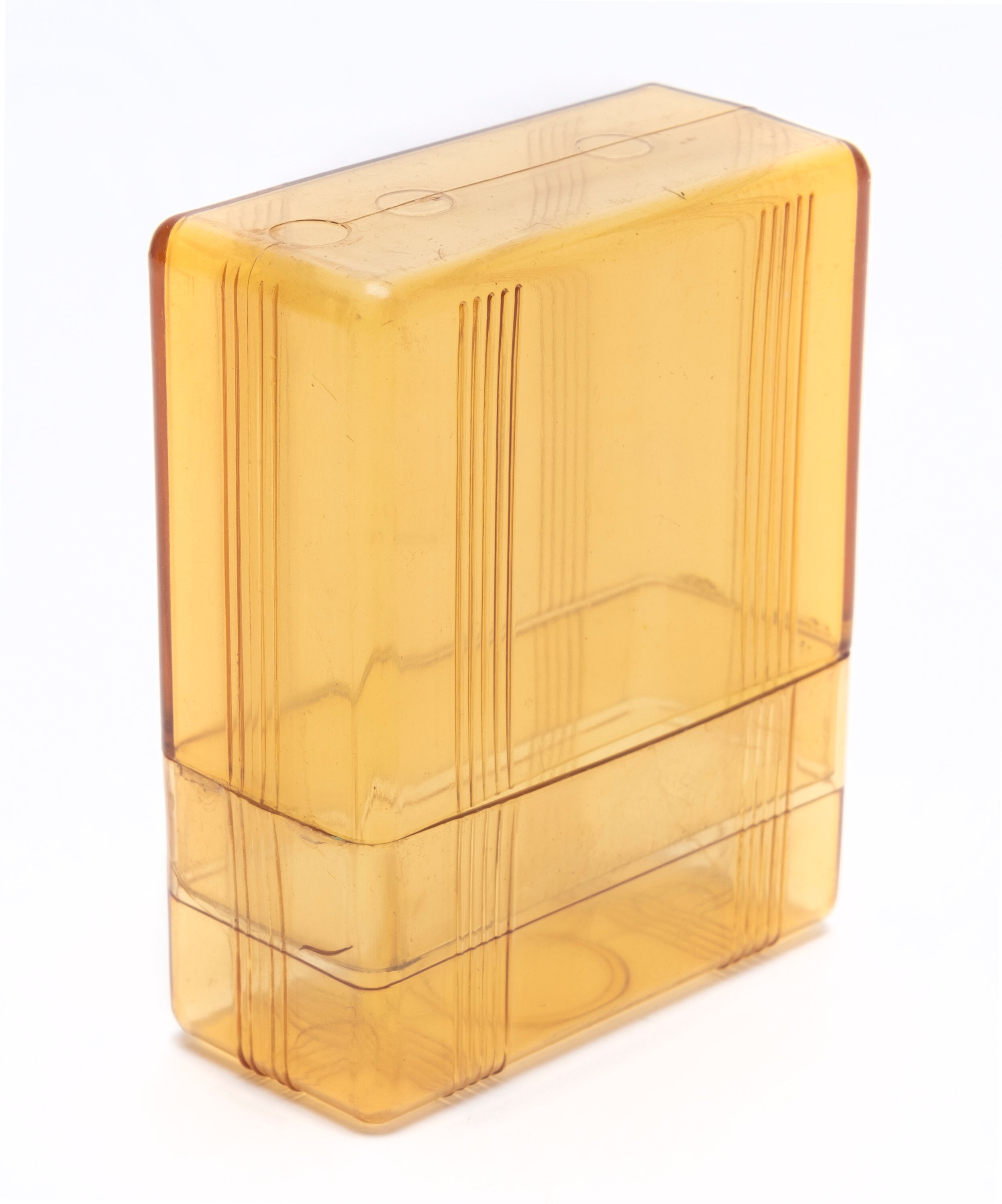 Vintage Cigarette Case Reg Size Plastic Cigarette Case Yellow ...