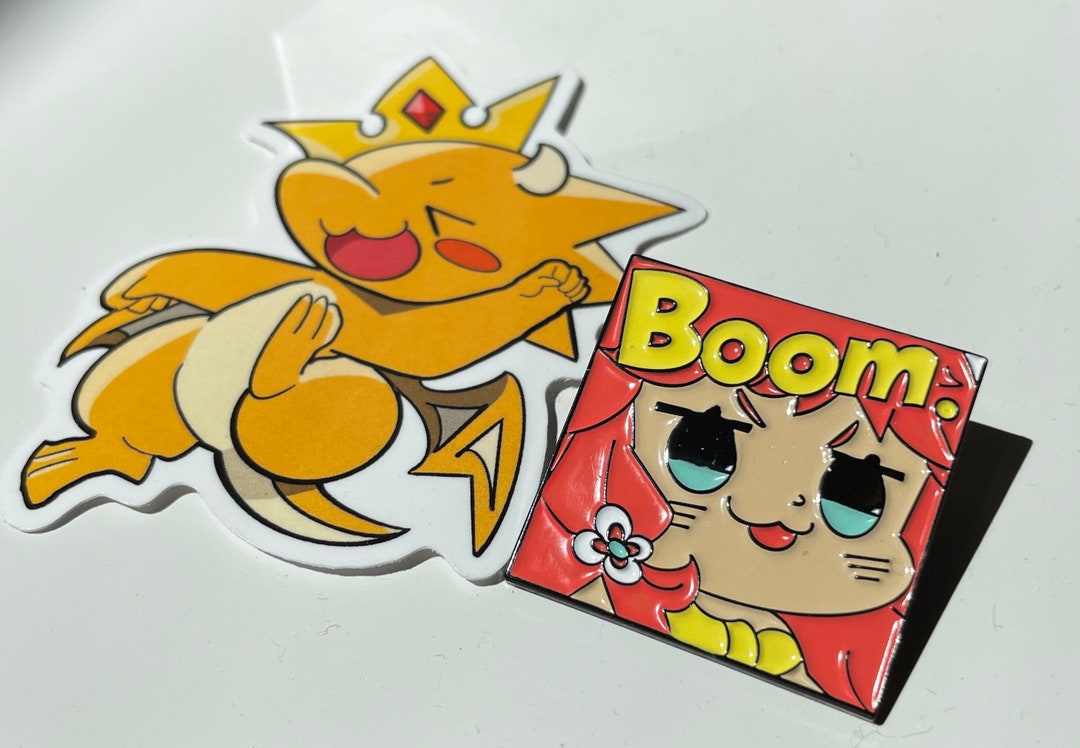 Notte boom Enamel Pin and Fafnir Sticker - Etsy