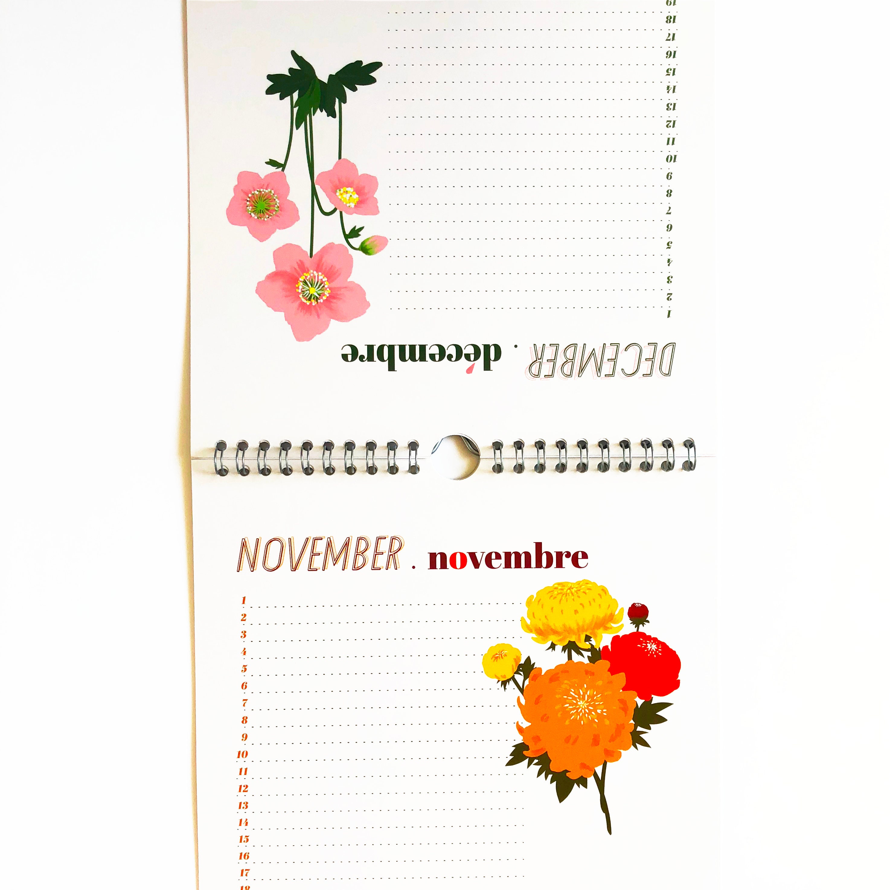 Floral Perpetual Calendar Birthdays Calendar Anniversaries Calendar - Etsy