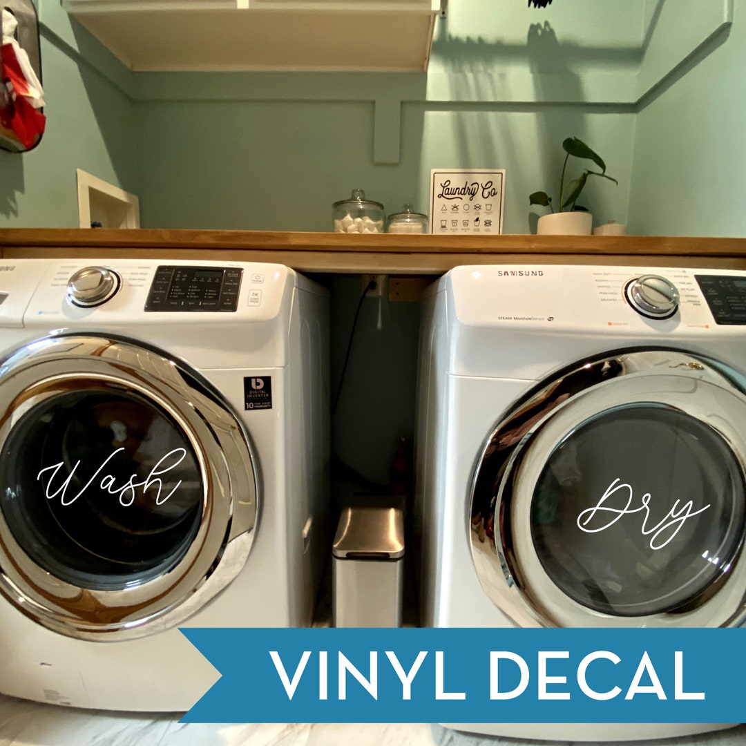 Washer Dryer Decal Packs, Custom Labels, Laundry Room Labels, Custom ...
