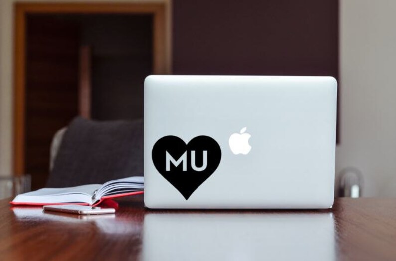Heart MU Vinyl Decal Phone Decal Laptop Decal Car Decal - Etsy