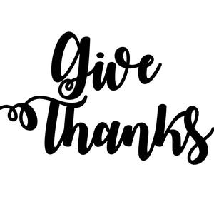 Give Thanks Vinyl Decal, Pumpkin Decal, Phone Decal, Laptop Decal, Car ...