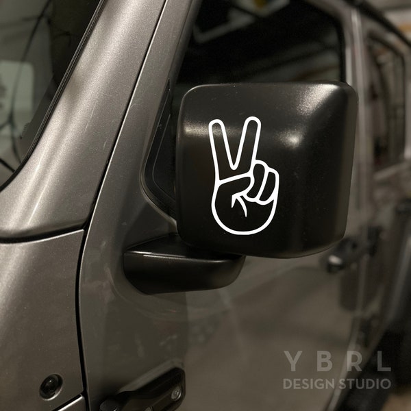 Jeep Peace Sign Decal - Etsy