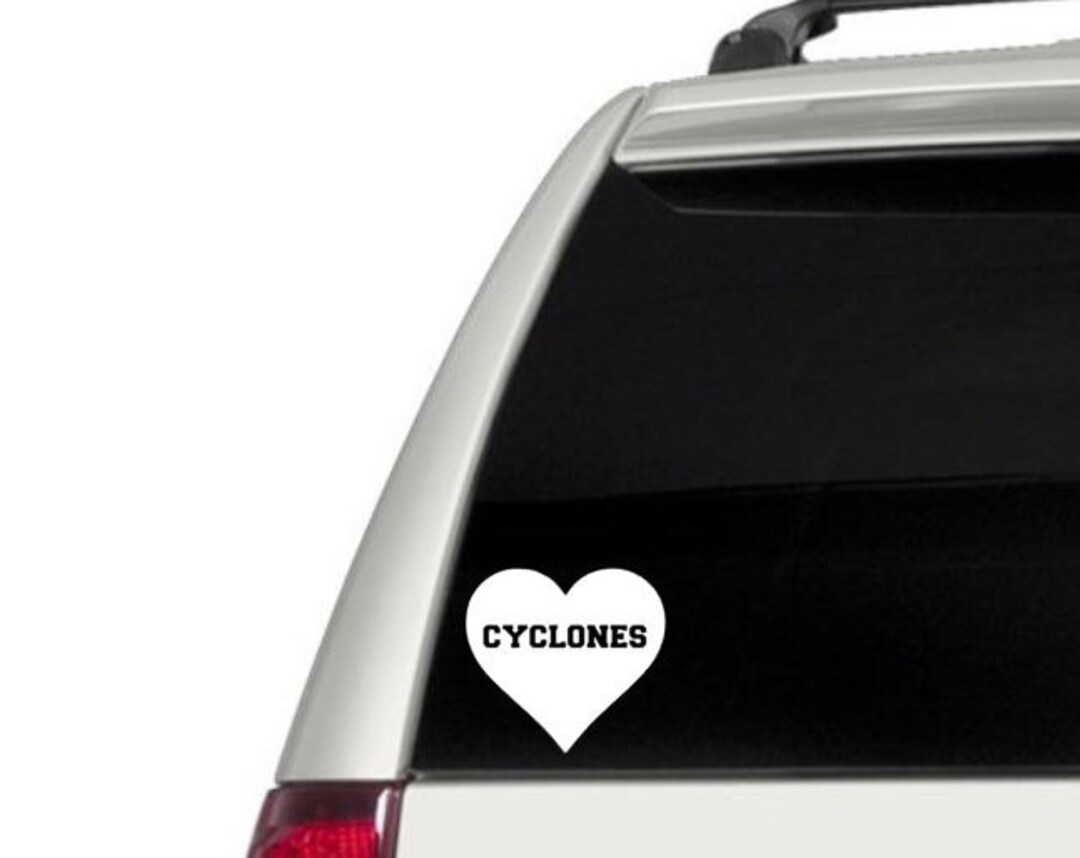 Heart Cyclones Vinyl Decal Phone Decal Laptop Decal Car - Etsy