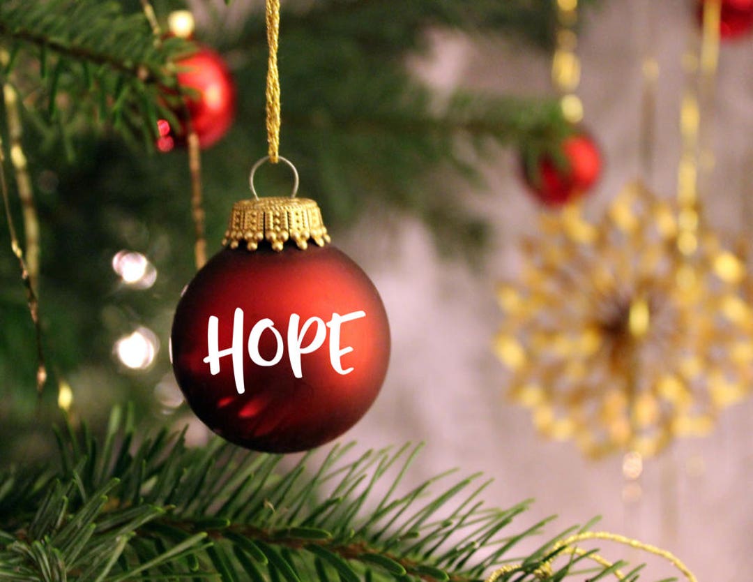 5 Inch Christmas Ornament Decals Custom Decal Choose Color - Etsy