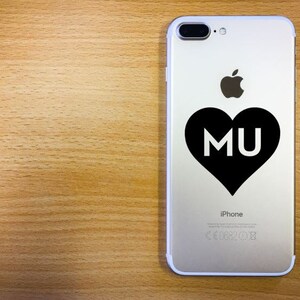 Heart MU Vinyl Decal, Phone Decal, Laptop Decal, Car Decal, Choose ...