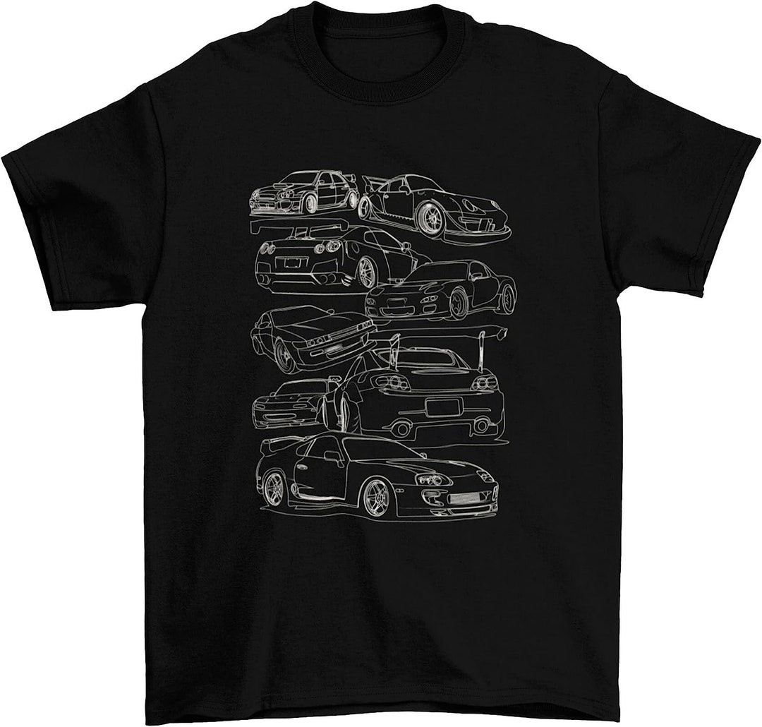 Racecar Legends Wire Art T-shirt | Automotive Enthusiast Gift - Etsy