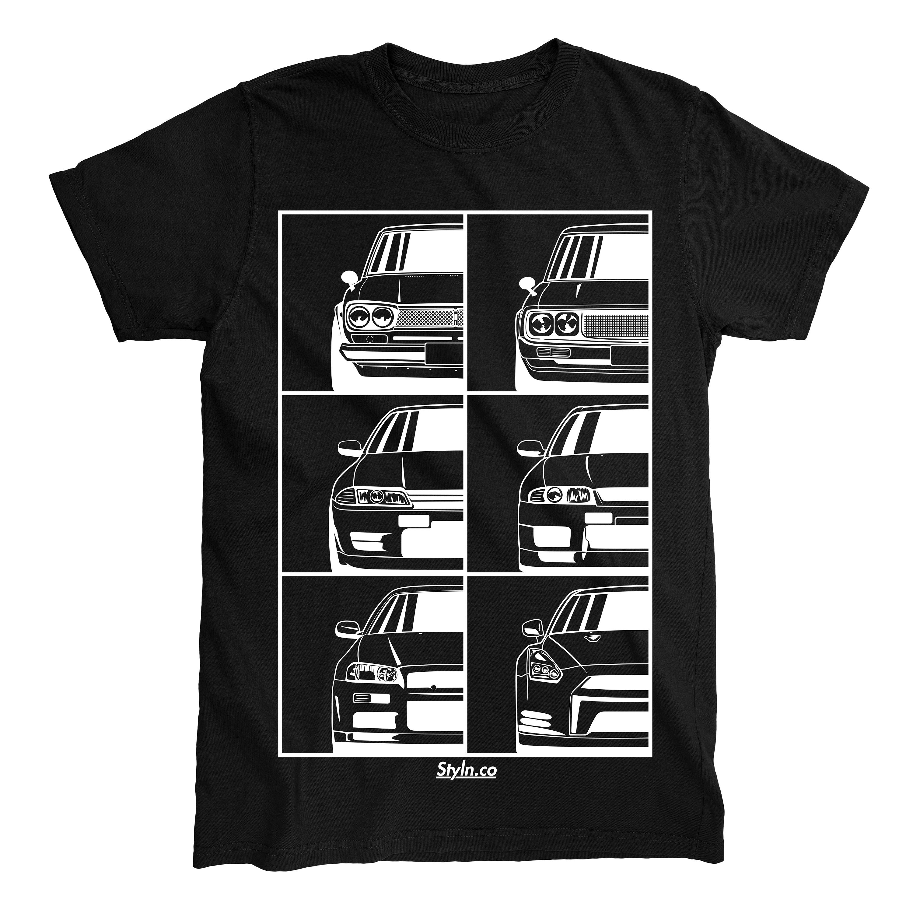 NISSAN GTR GENERATION T-shirt | Etsy