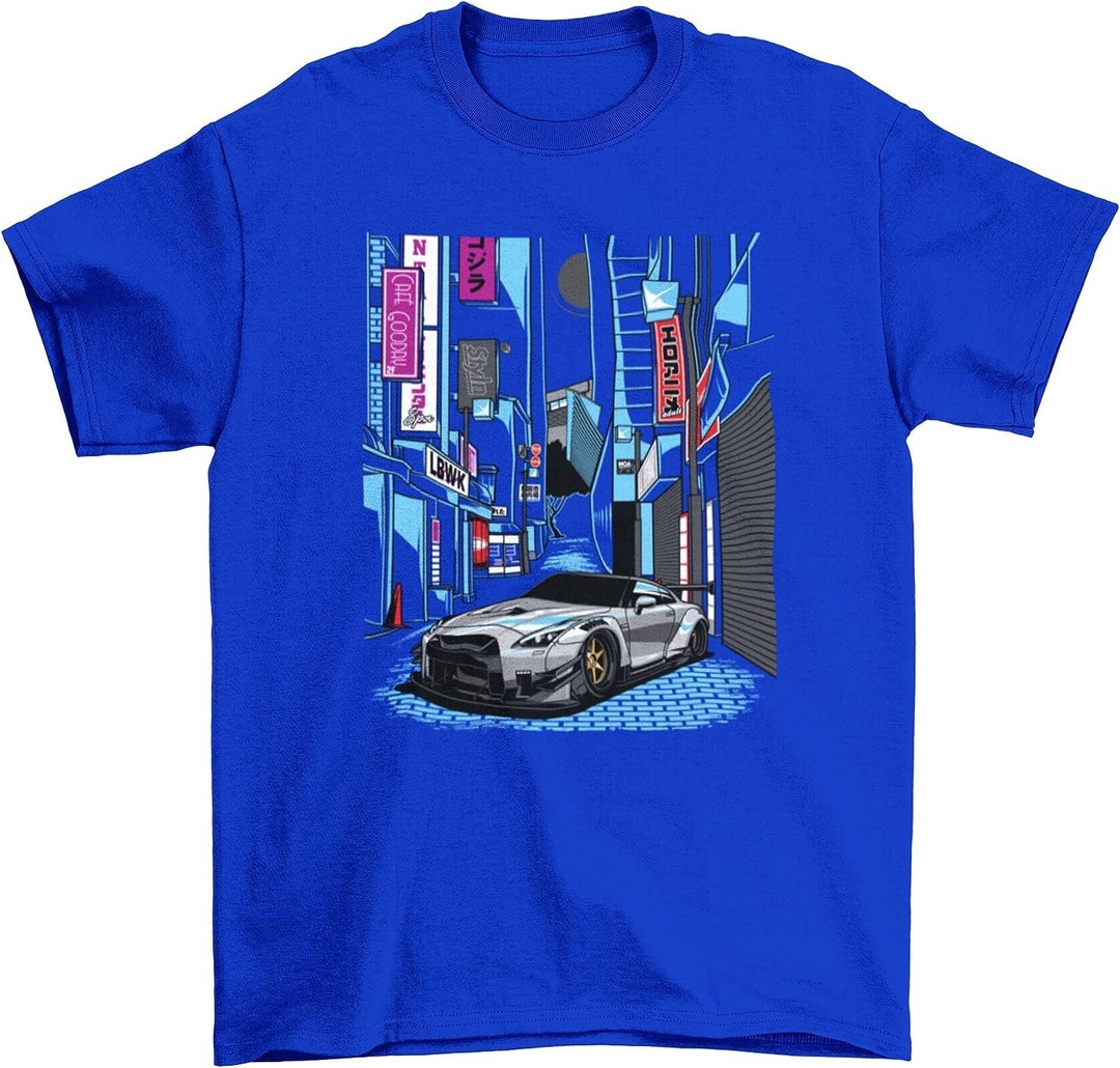 GTR R35 Tokyo Street T-shirt | JDM Nissan Mechanic Racing Car Short ...