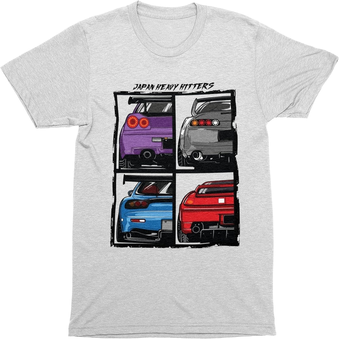 Japan Heavy Hitters T-shirt | JDM Mechanic Racing Car Short Sleeve Gift ...